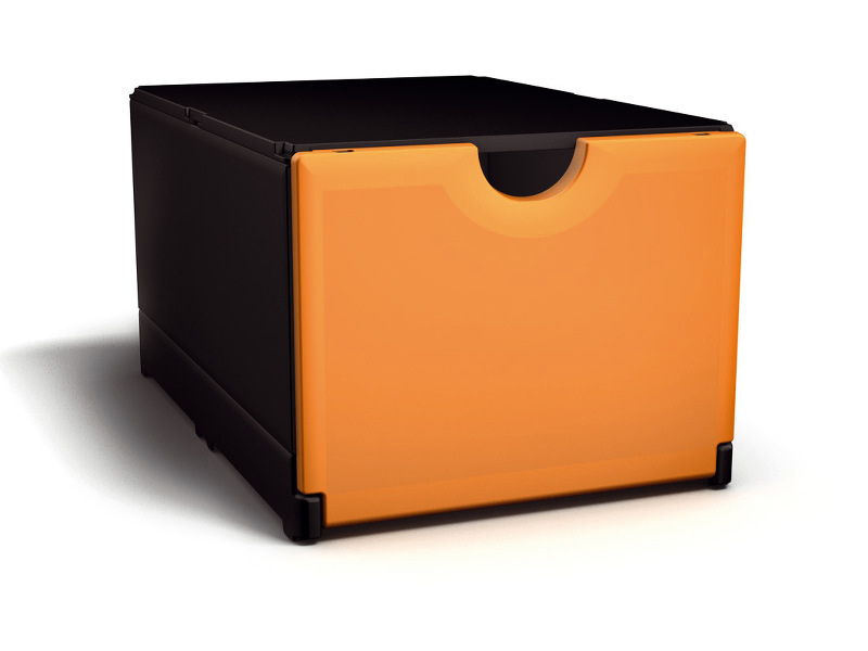 Plusbox schwarz-orange, € 16,49